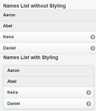 jQuery Mobile - Lists | jQuery mobile tutorial by Wideskills